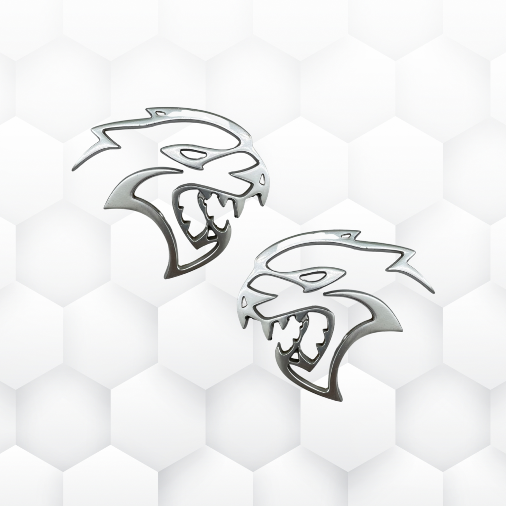 Chrome Hellcat Emblems - Pep11Customz