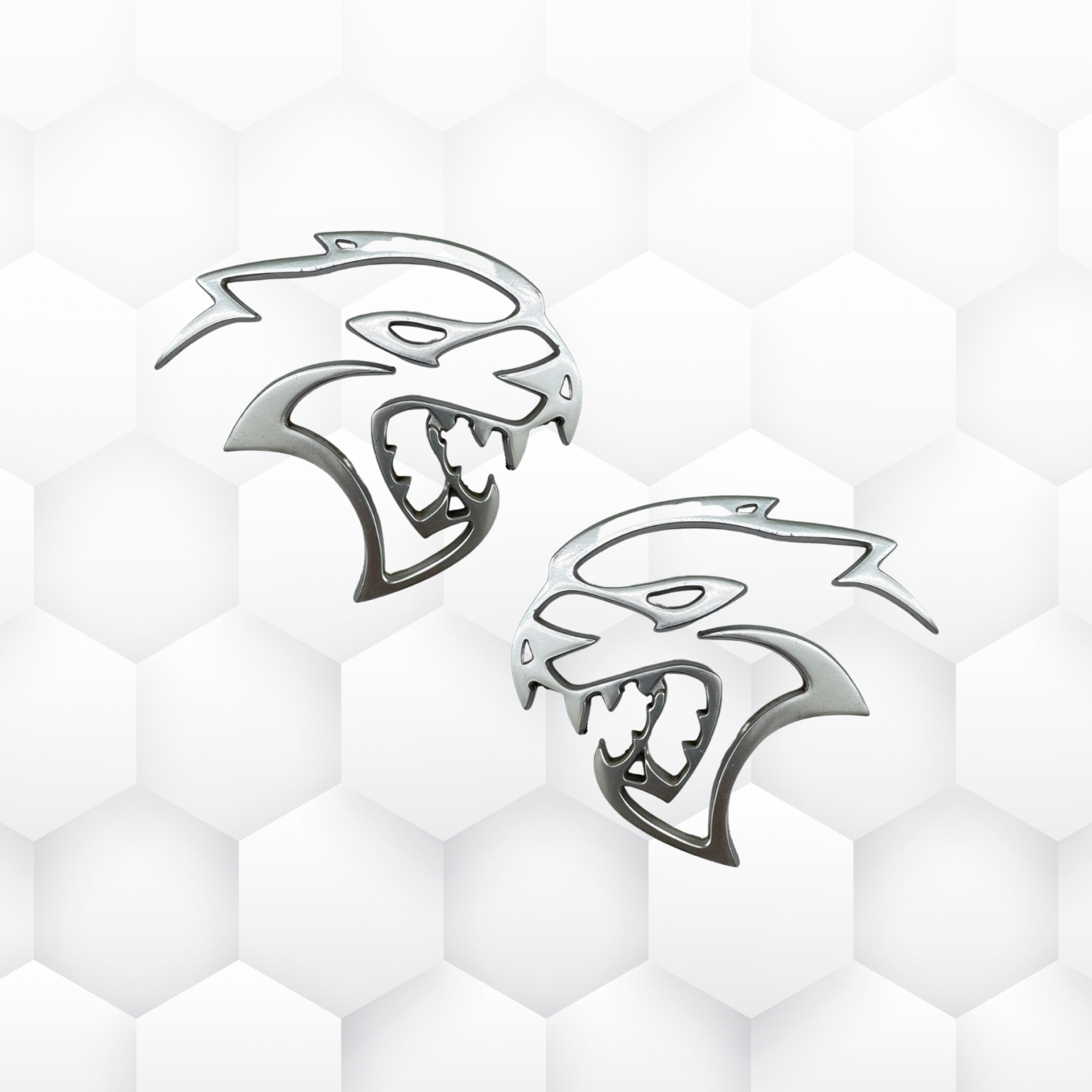 Chrome Hellcat Emblems - Pep11Customz