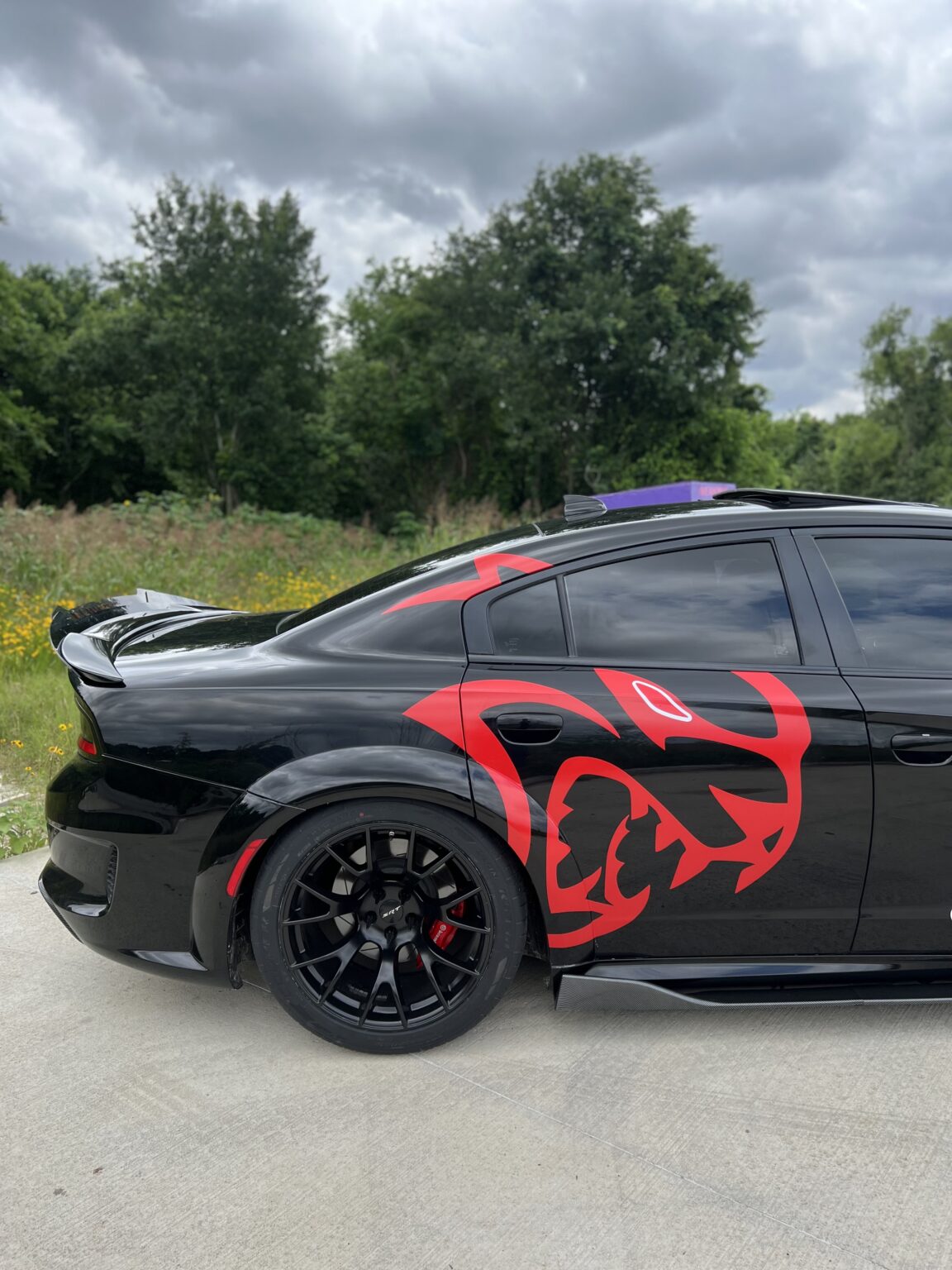 Original Hellcat Style Widebody Matte Silver Wheel (20"x11", -2.5 ...