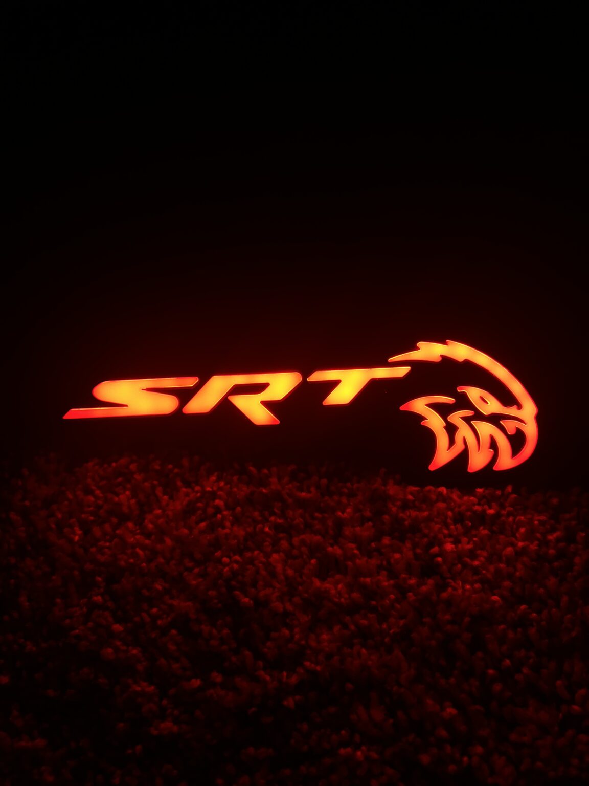 Trackhawk SRT led rgb bluetooth emblem flow (old gen 4 prong ...