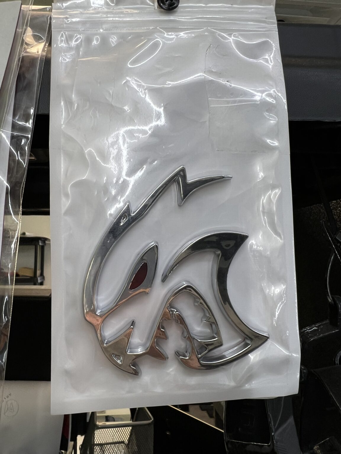 Chrome Hellcat RedEye Emblem - Pep11Customz