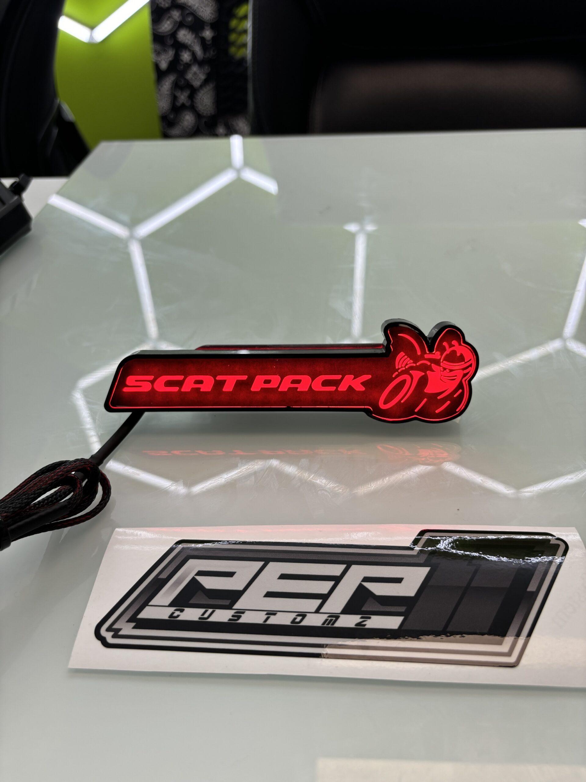 Scatpack LED Emblem - Solid colors + Flow series - Pep11Customz
