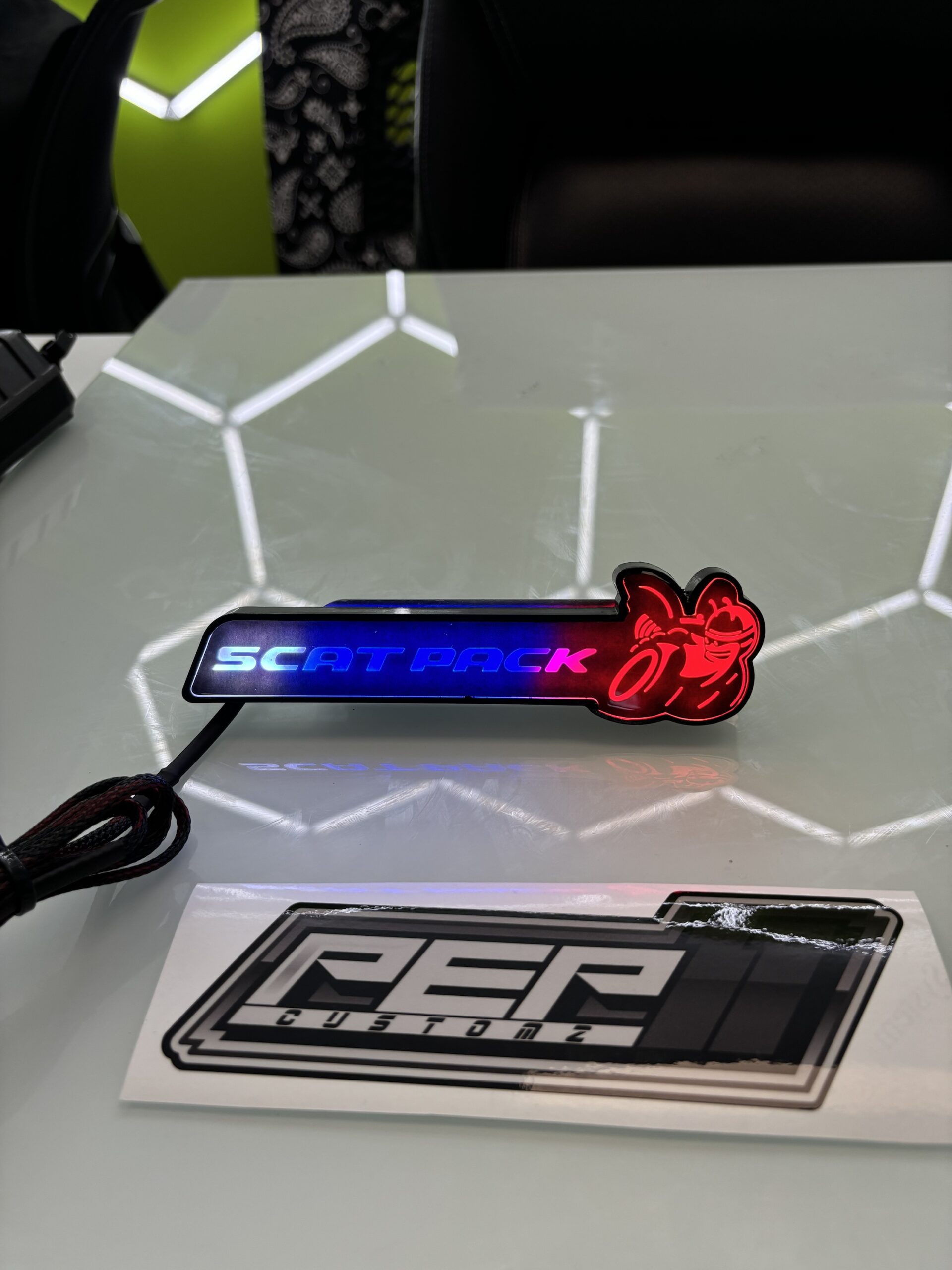 Scatpack LED Emblem - Solid colors + Flow series - Pep11Customz