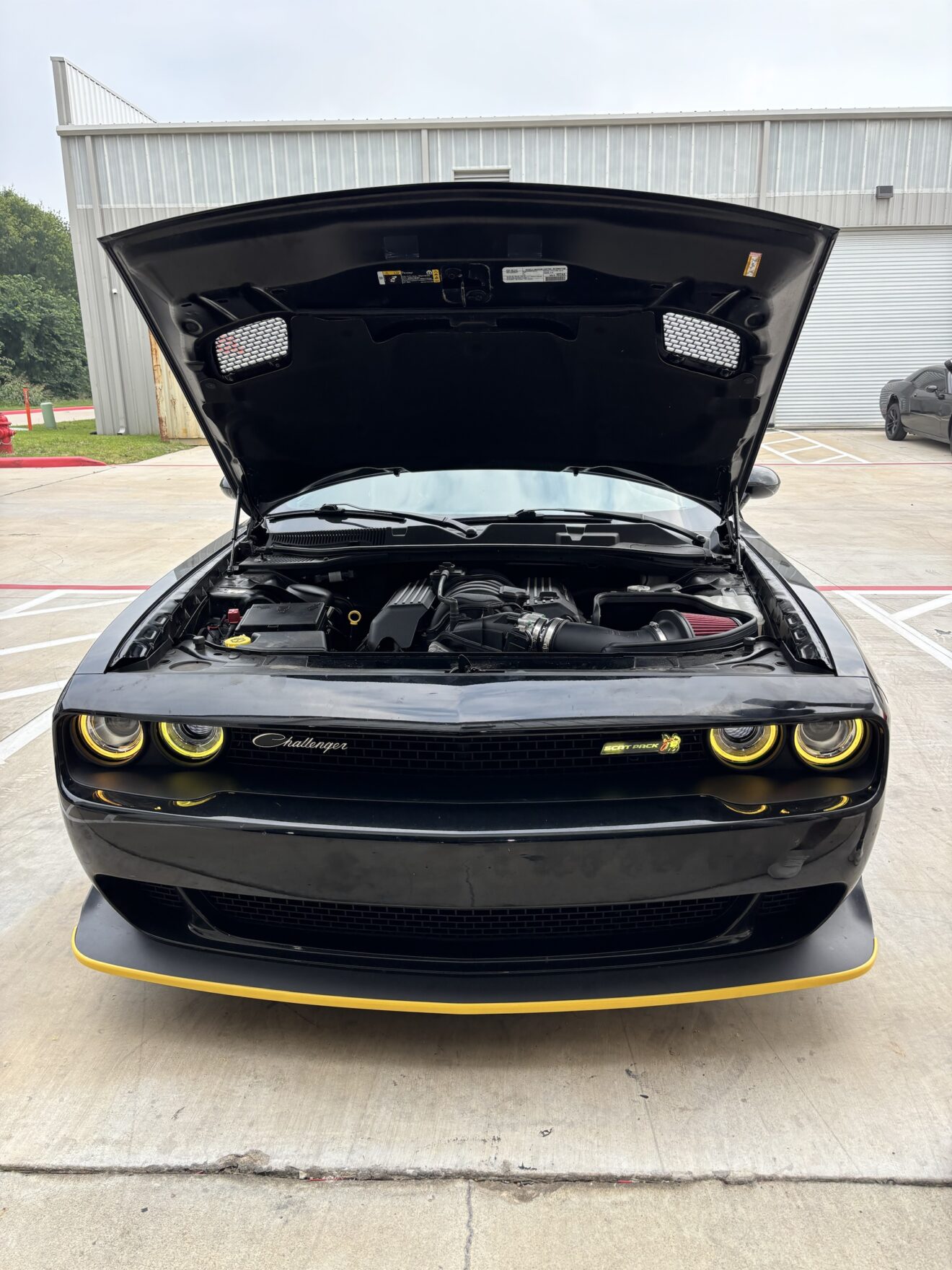 YELLOW Lip guard protector front splitter banana Challenger Hellcat ...