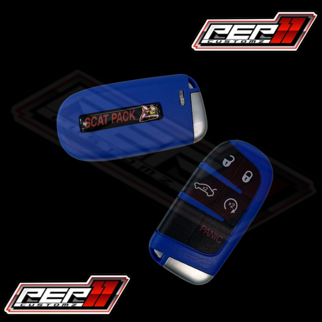 Blue KEY Fob - “SCATPACK” style - Pep11Customz