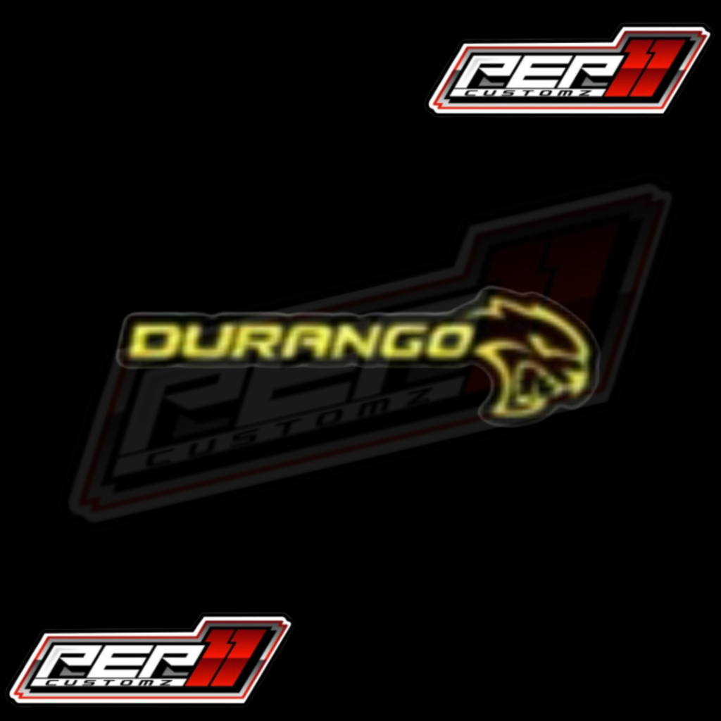 DURANGO HELLCAT LED Emblem RGB and Flow patterns - Pep11Customz