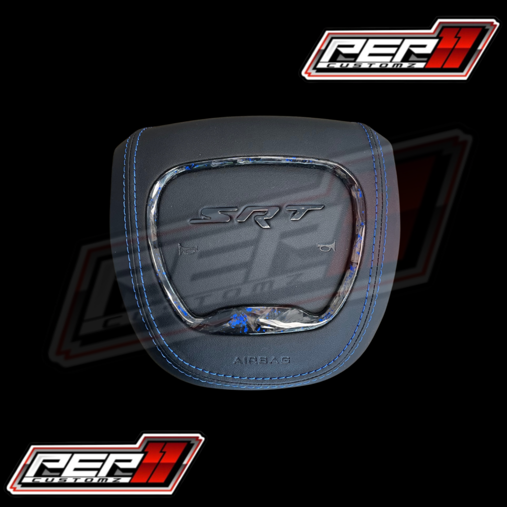 LED ‘SRT’ RGB/FLOW LEATHER / BLUE STITCH/ FORGED W BLUE FLAKES ...