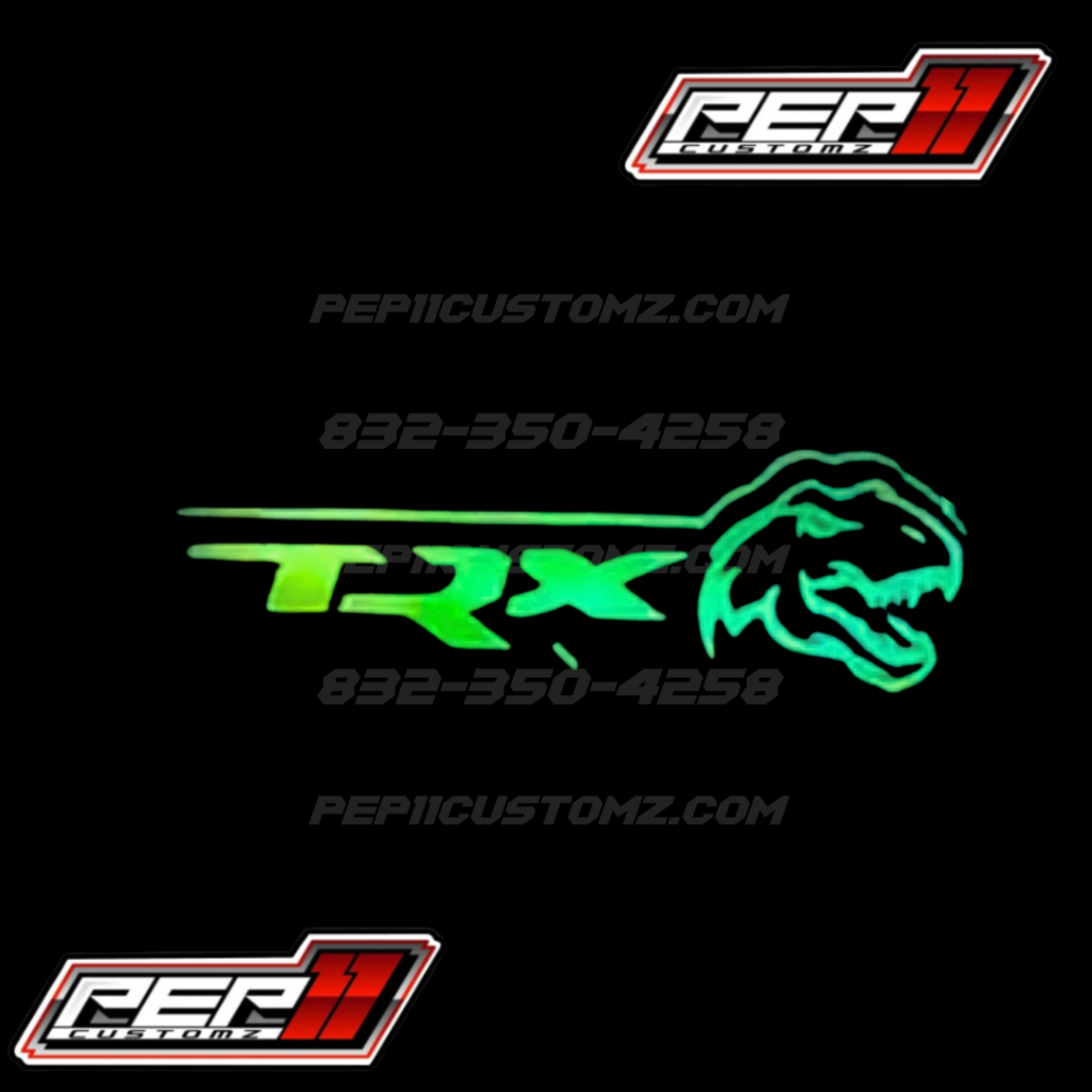 TRX T-REX STYLE LED Emblem RGB and Flow patterns - Pep11Customz